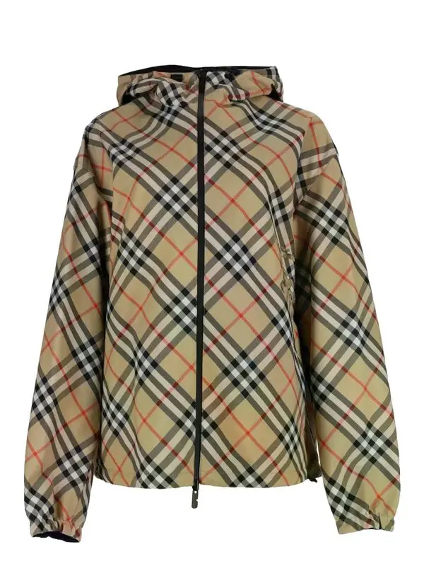 Burberry Vintage Check Hooded Jacket - Neutrals