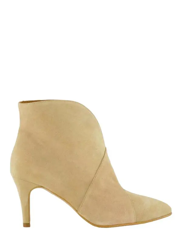 TORAL SHOES Suede Pointed-toe Ankle Boots - Neutrals