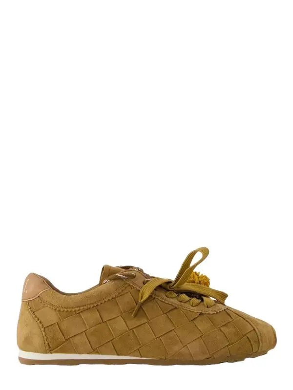TORAL SHOES Erin Woven Sneakers - Brown