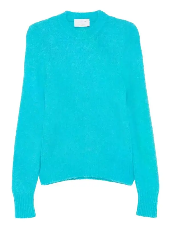 DANIELE FIESOLI Crew Neck Long-sleeve Sweater - Blue