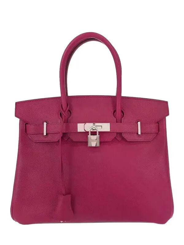 Hermès 2010 30 Birkin Epsom Leather Tote Bag - Red