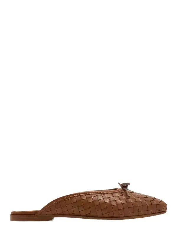 SOPHIQUE Poesia Woven Bow-detail Loafers - Brown