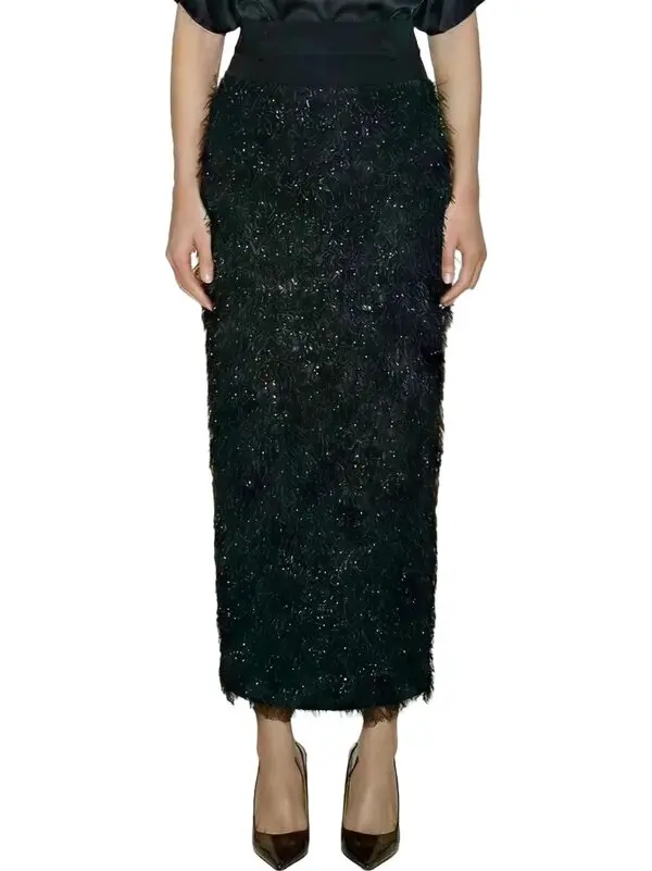 ATOIR Nina Fringe Skirt - Brown