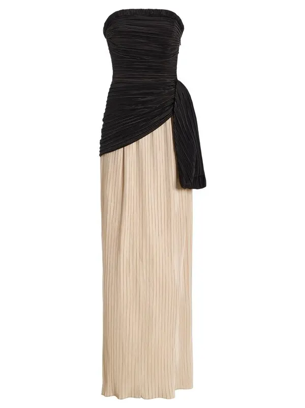 Simkhai Laia Plisse Bustier Gown - Multi
