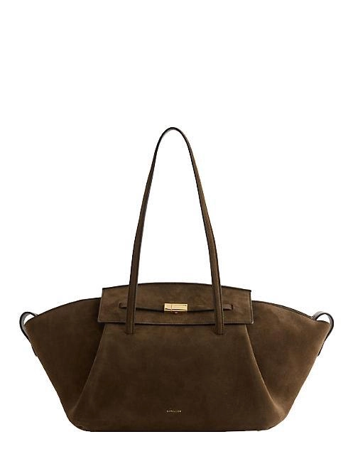 DEMELLIER The Brooklyn Suede Shoulder Bag - Hazel/hazel