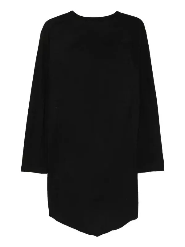 Junya Watanabe Long-sleeve Curved-hem T-shirt - Black