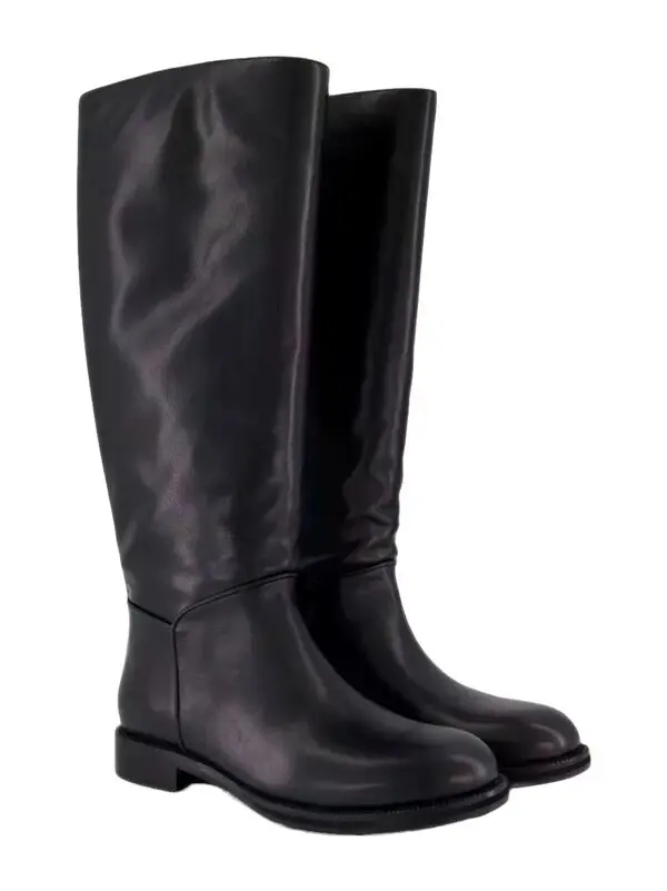 GIBALDI Round-toe Knee-high Boots - Black