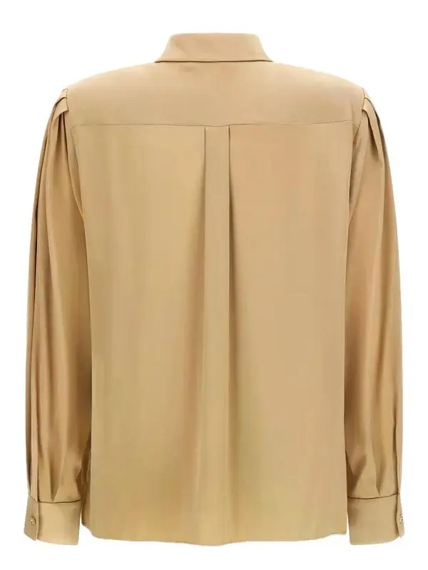 Max Mara Vongola Pleated Shirt - Neutrals