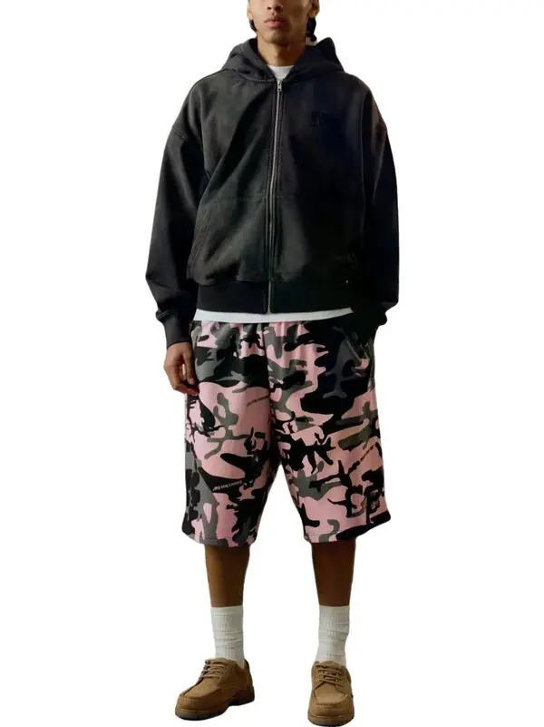 BILLIONAIRE BOYS CLUB Camouflage-print Cotton Shorts - Pink