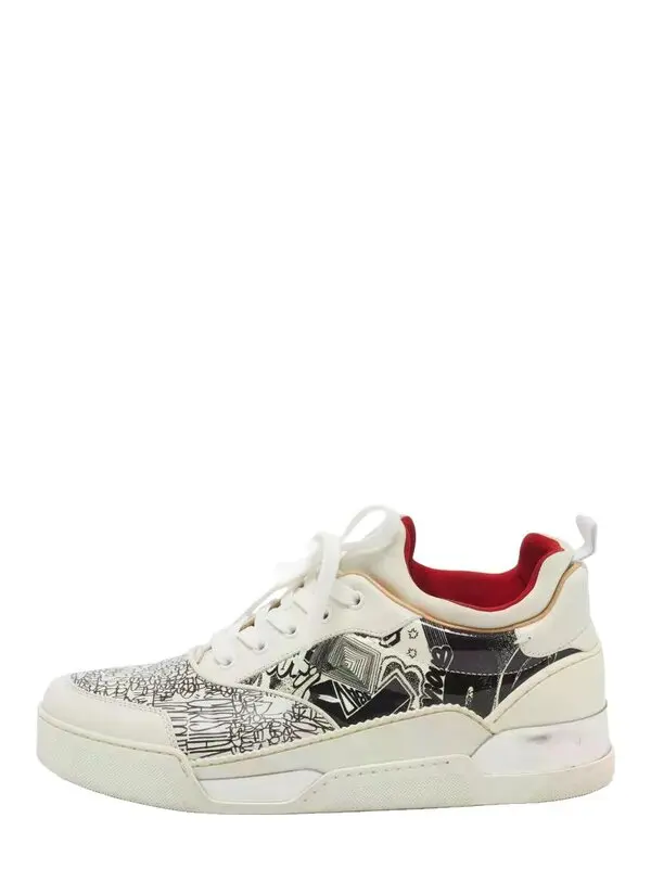 CHRISTIAN LOUBOUTIN Aurelien Lace-up Sneakers - White