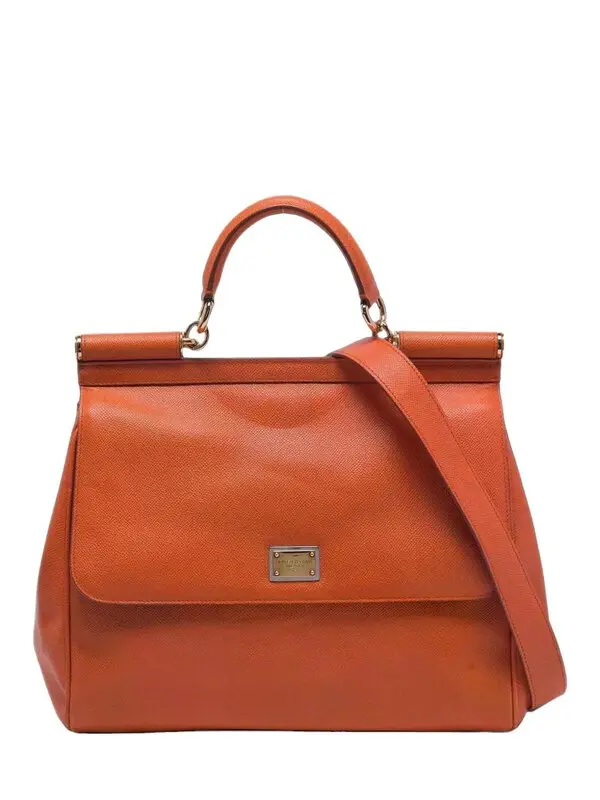 Dolce & Gabbana Large Miss Sicily Tote Bag - Orange