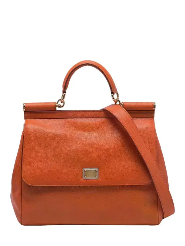 Dolce & Gabbana Large Miss Sicily Tote Bag - Orange