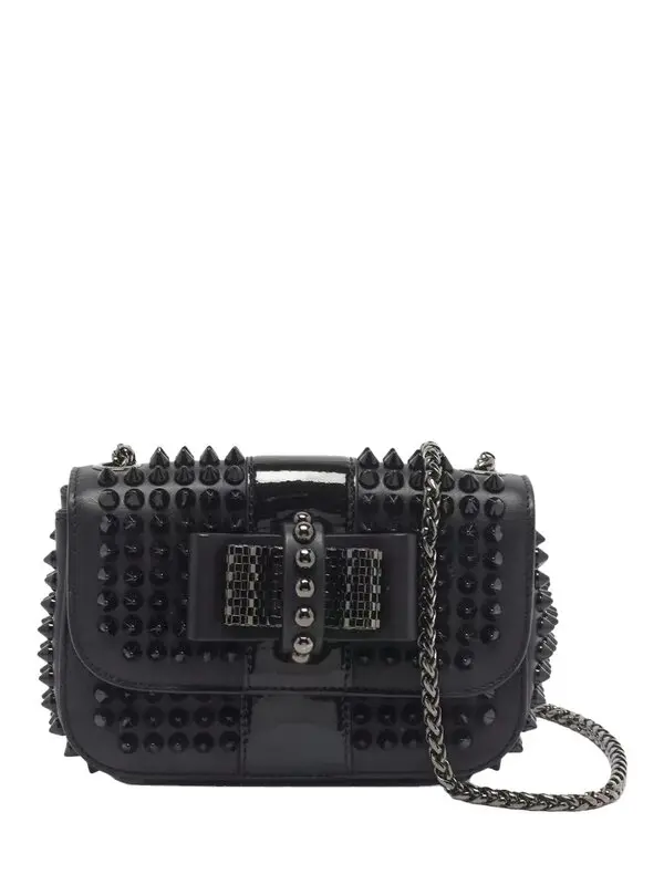 CHRISTIAN LOUBOUTIN Sweet Charity Spiked Crossbody Bag - Black