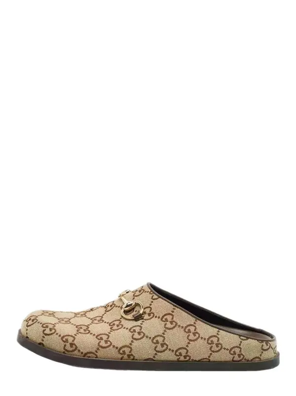 Gucci Horsebit Flat Mules - Neutrals