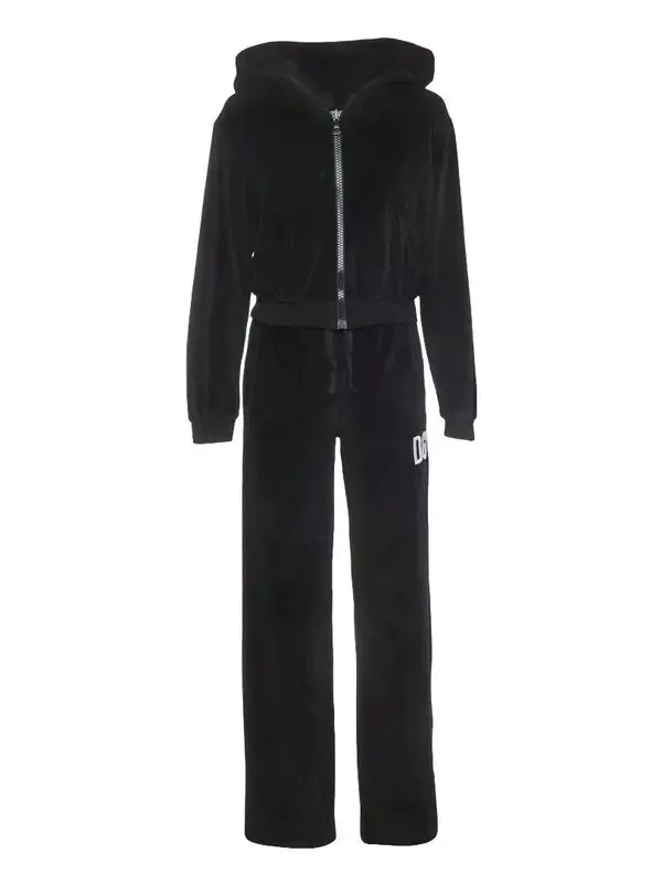 Dolce & Gabbana Zip-up Hoodie And Track Pants Set - Black