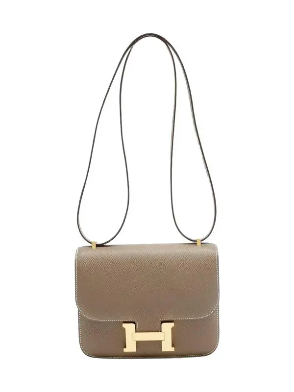 Hermès 2023 Mini Constance Crossbody Bag - Grey