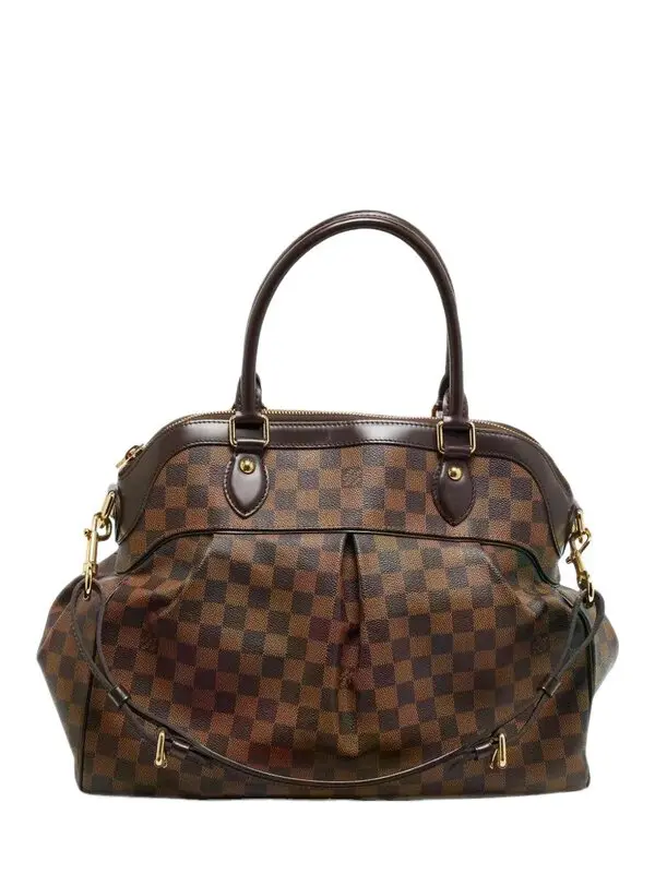 LOUIS VUITTON 2010 Gm Trevi Damier Ebene Satchel Bag - Brown