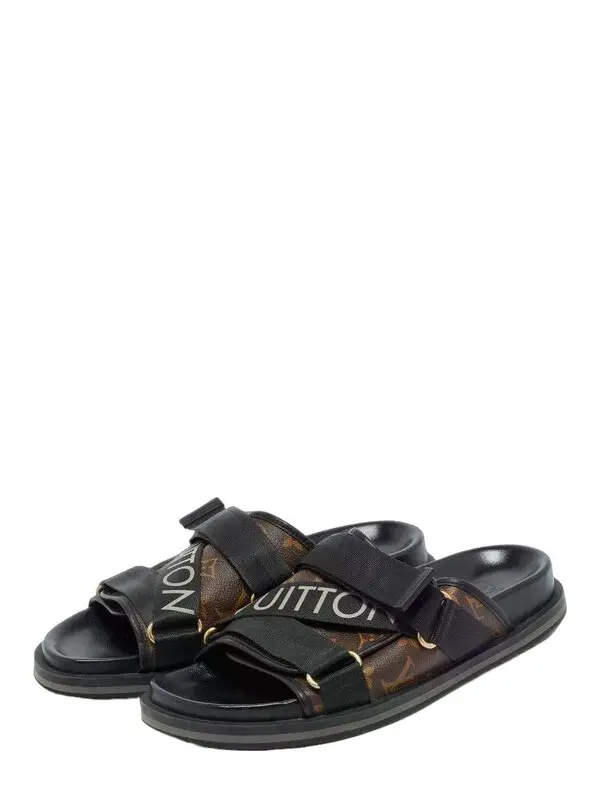 LOUIS VUITTON Honolulu Monogram Sandals - Brown
