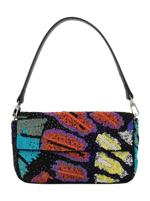 Staud Timmy Bead-embellished Shoulder Bag - Black