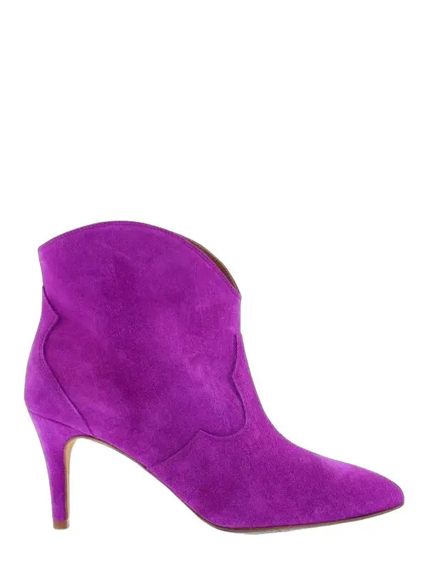 TORAL SHOES Selene Calf Suede Boots - Purple