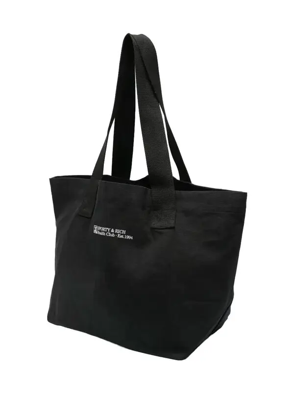 Sporty & Rich Print Tote Bag - Black