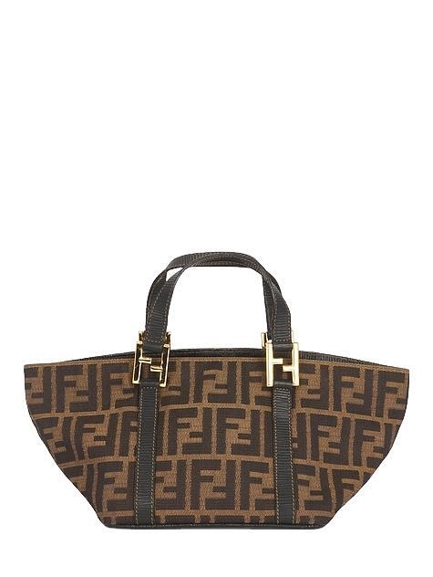 FWRD RENEW Fendi Zucca Handbag - Brown