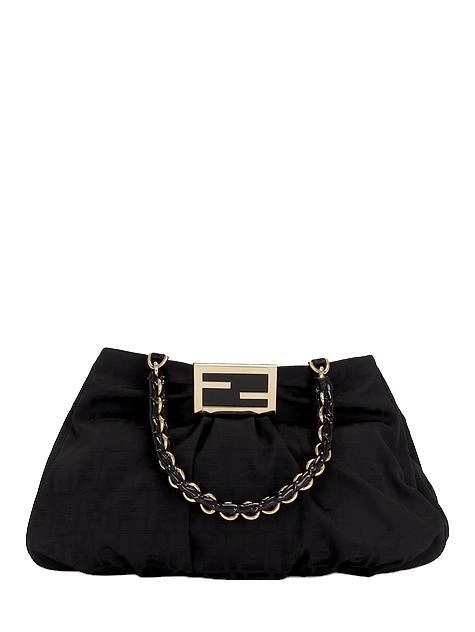 FWRD RENEW Fendi Zucca Mia Tote Bag - Black