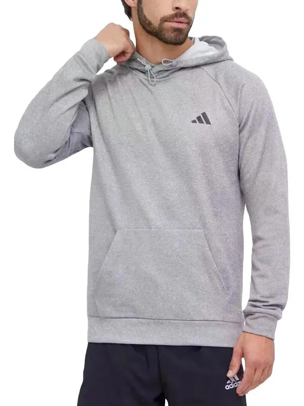 Adidas Logo-print Hoodie - Grey
