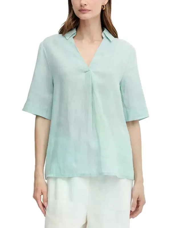 BENETTON V-neck Shirt - Blue