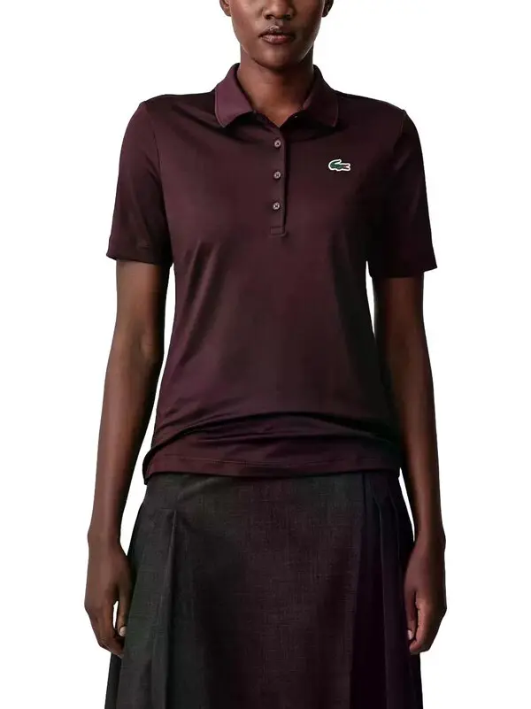 Lacoste Slim-fit Stretch Golf Polo-shirt With Uv Protection - Red