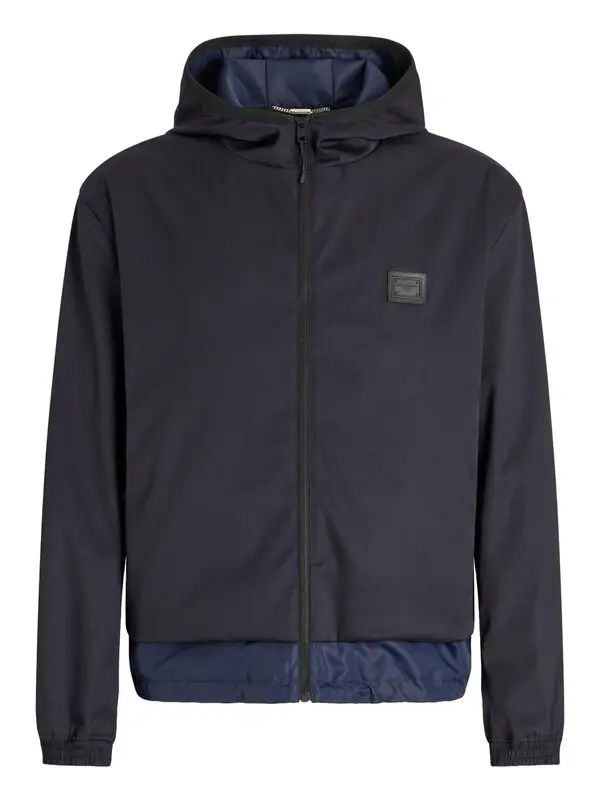 Dolce & Gabbana Technical Wool Jacket Coats And Jackets - Blue