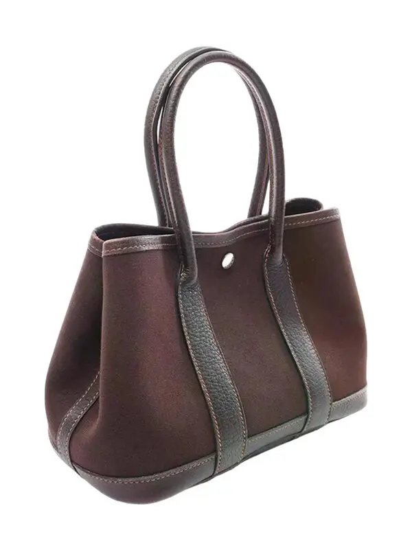 Hermès 2004 Toile And Negonda Garden Party 23 Handbag - Brown