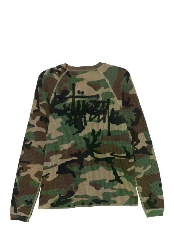 StÜssy Camouflage Crew-neck T-shirt - Neutrals