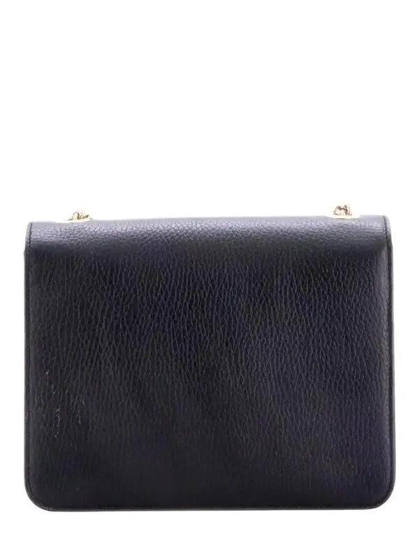Gucci Interlocking Leather Small Shoulder Bag - Black