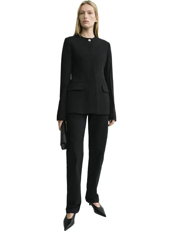TOTEME Collarless Evening Jacket Petite - Black