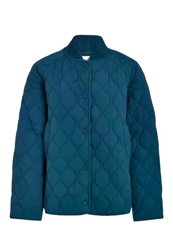 Varley Luca Quilted Bomber Padded Jacket - Blue