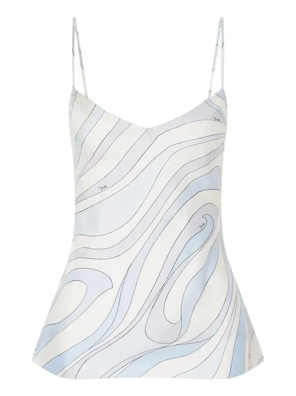 Emilio Pucci Printed Silk-twill Cami - Multi