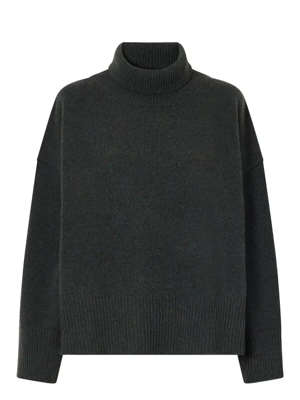 SKALL STUDIO Silene Rib-trimmed Wool Turtleneck Sweater - Green