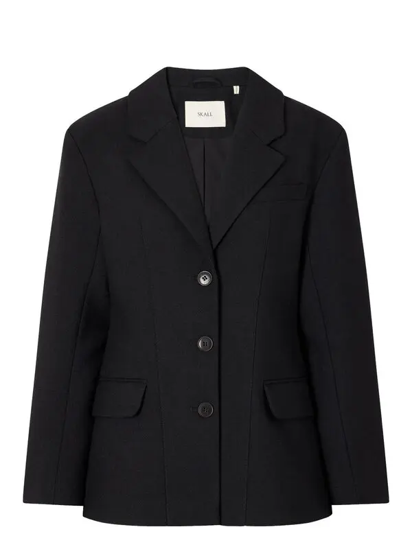 SKALL STUDIO Barbara Wool-twill Blazer - Black