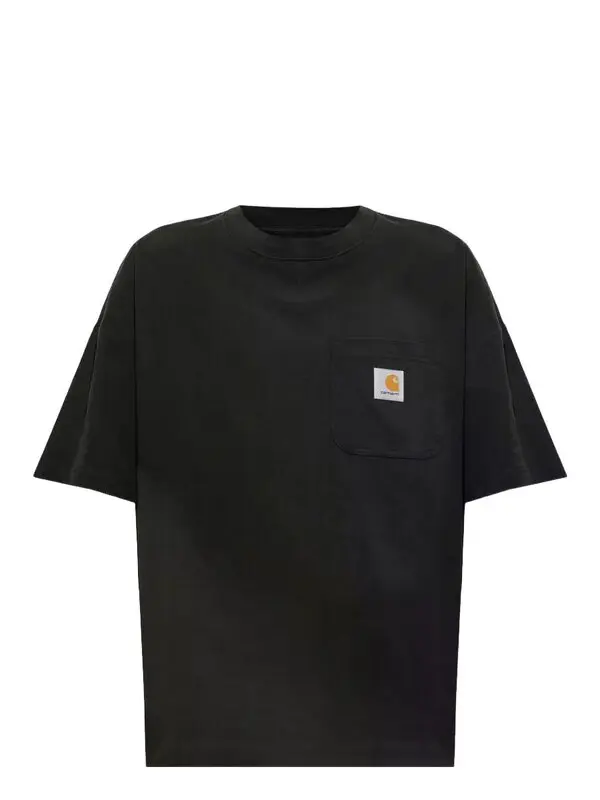 Carhartt Work In Progress Logo-patch Pocket T-shirt - Black