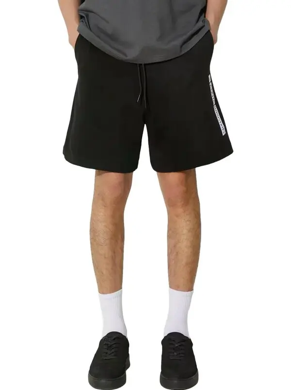 Alpha Industries Alpha Puff-print Drawstring Shorts - Black