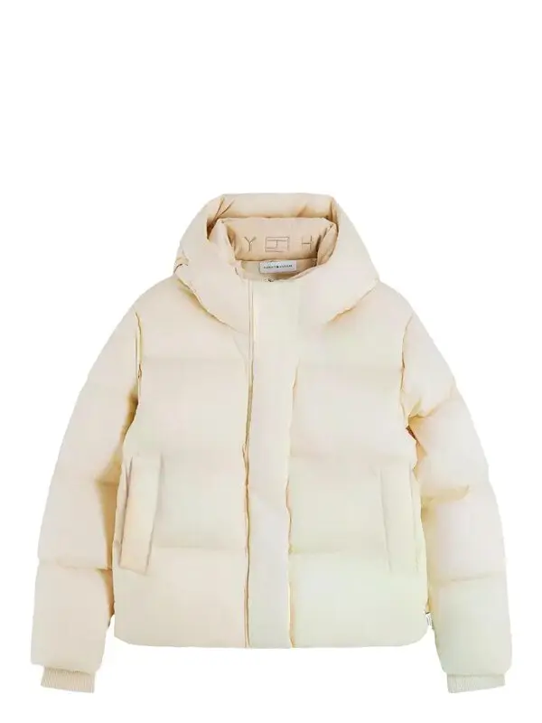 Tommy Hilfiger Hooded Quilted Jacket - Neutrals