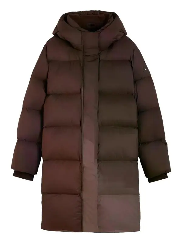 Tommy Hilfiger Hooded Puffer Coat - Brown
