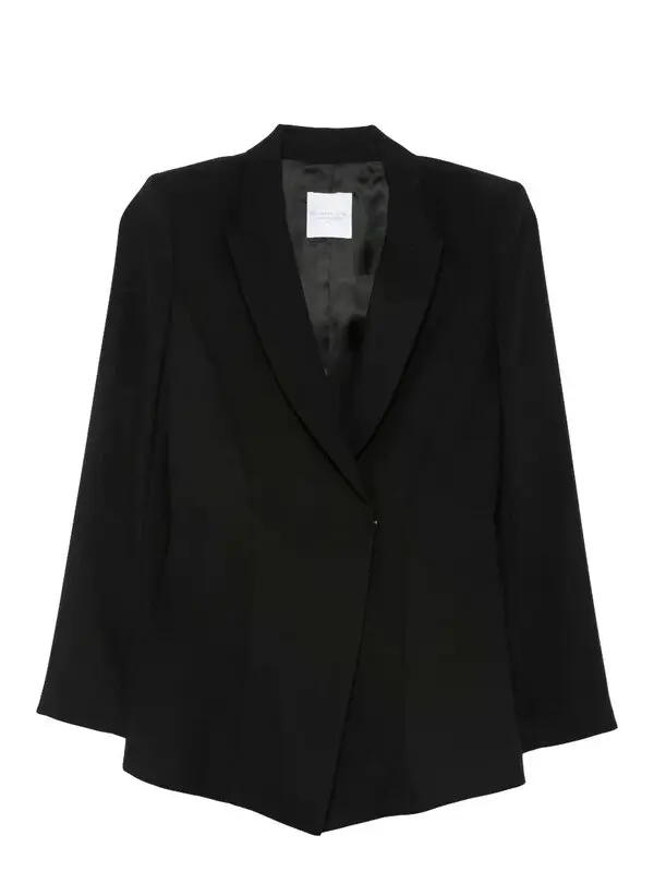 CENERE GB Peak-lapels Single-button Jacket - Black