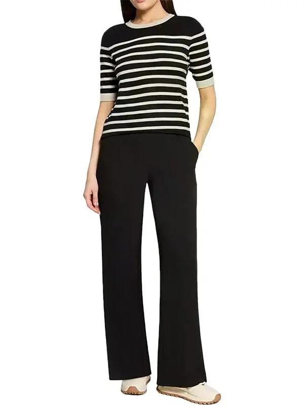 BETTY BARCLAY Striped Short-sleeve T-shirt - Black