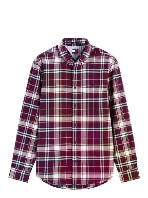 Tommy Hilfiger Check-print Button-down Shirt - Red