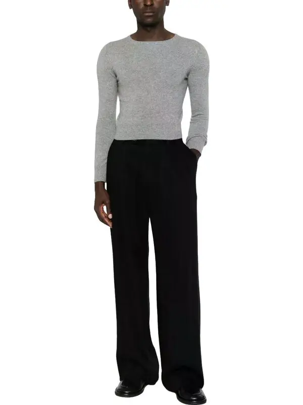 Extreme Cashmere Crew-neck Long-sleeve Sweater - Grey
