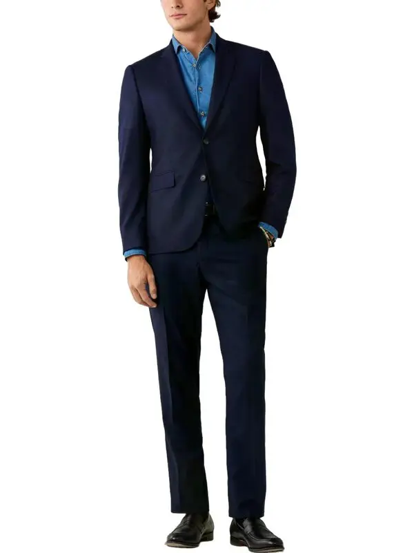 HACKETT  London Belgravia Wool Suit - Blue