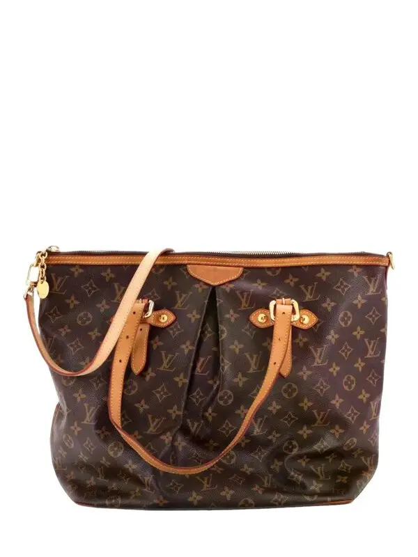 LOUIS VUITTON Palermo Handbag Monogram Canvas Gm Tote Bag - Brown