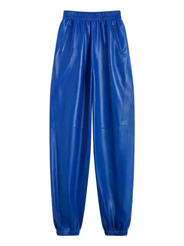 Givenchy Jogger Pants In Nappa Leather - Blue